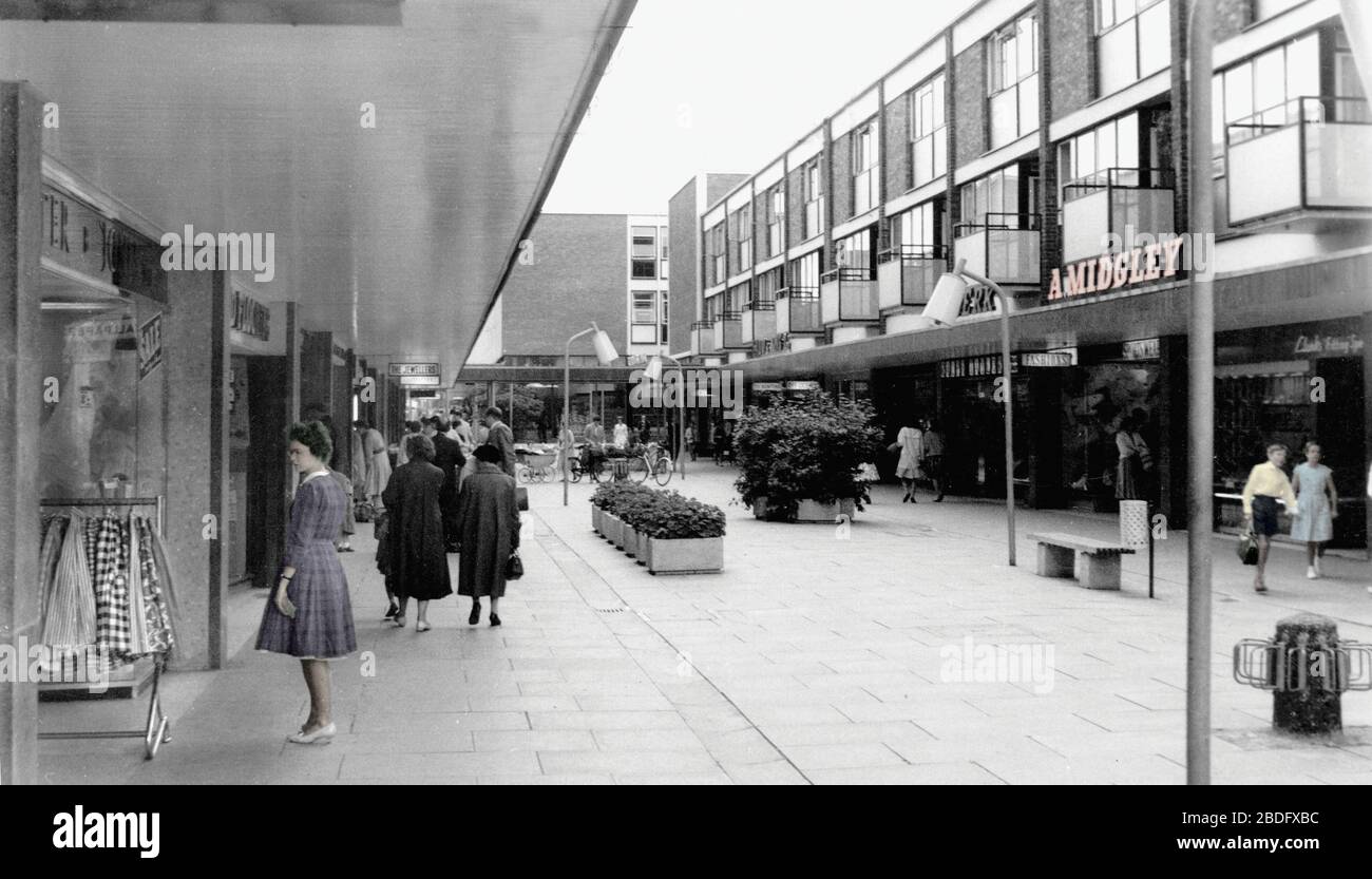 Stevenage, Queensway c1960 Stock Photo - Alamy