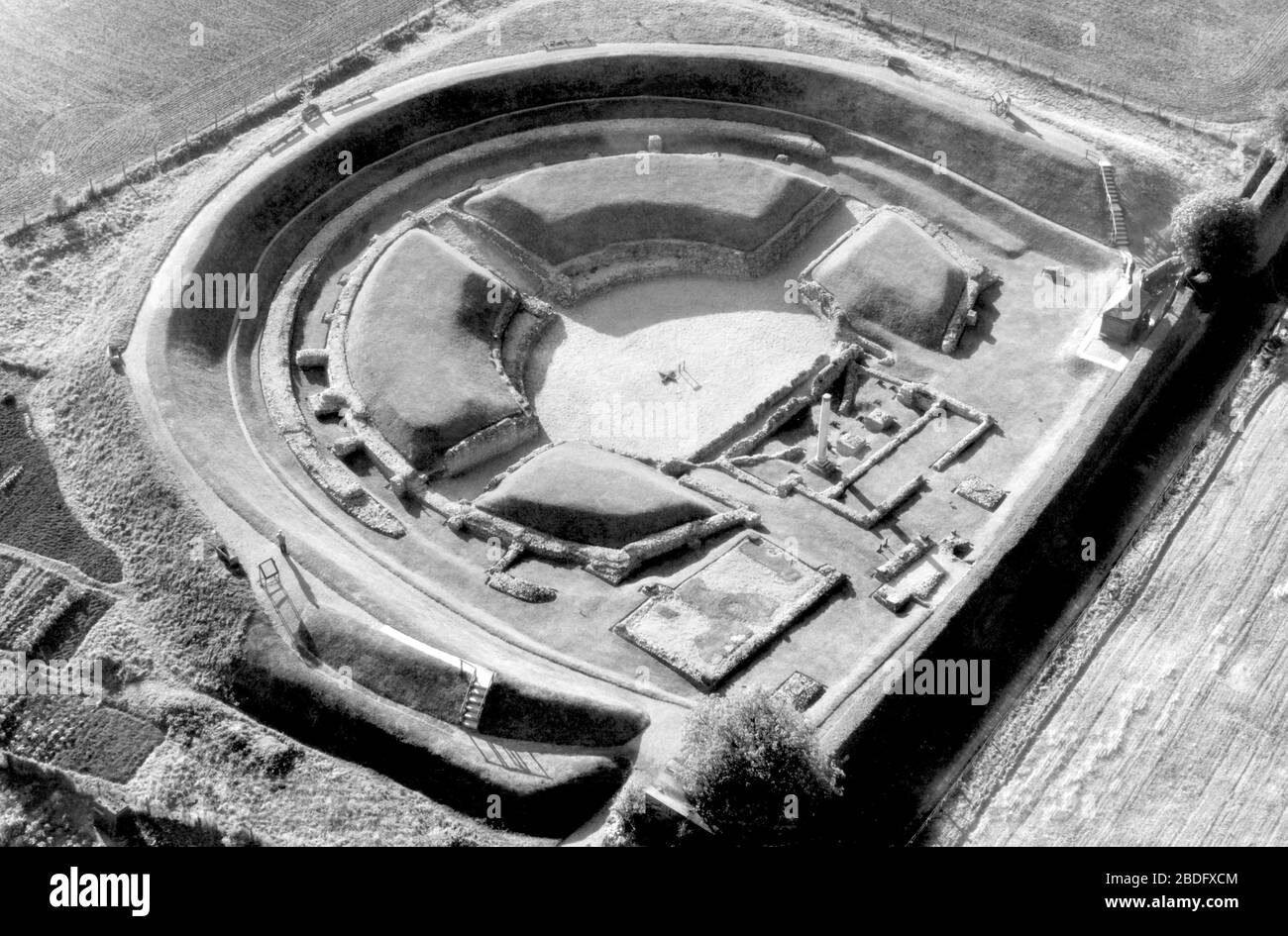 St Albans, the Roman Theatre at Verulamium c1959 Stock Photo - Alamy