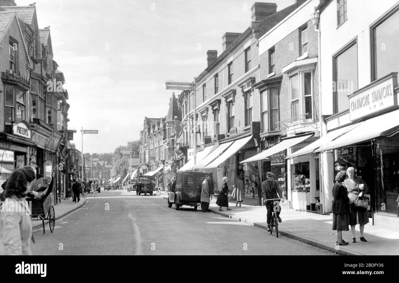 Redditch, Evesham Street c1950 Stock Photo - Alamy