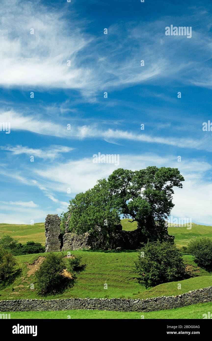 Pendragon Castle, home of Uther Pendragon, father of King Arthur, in ...