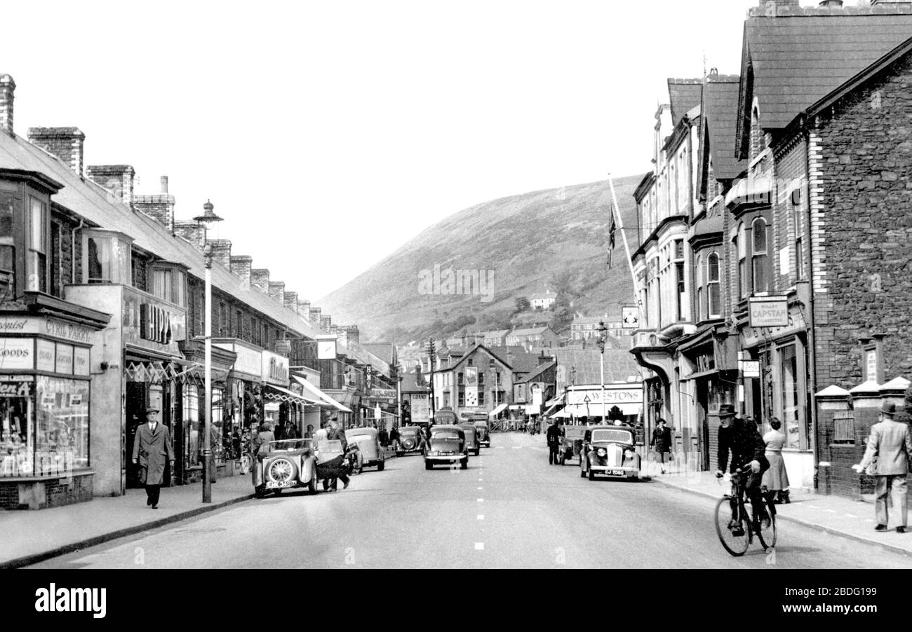 Port Talbot, Station Road c1955 Stock Photo - Alamy