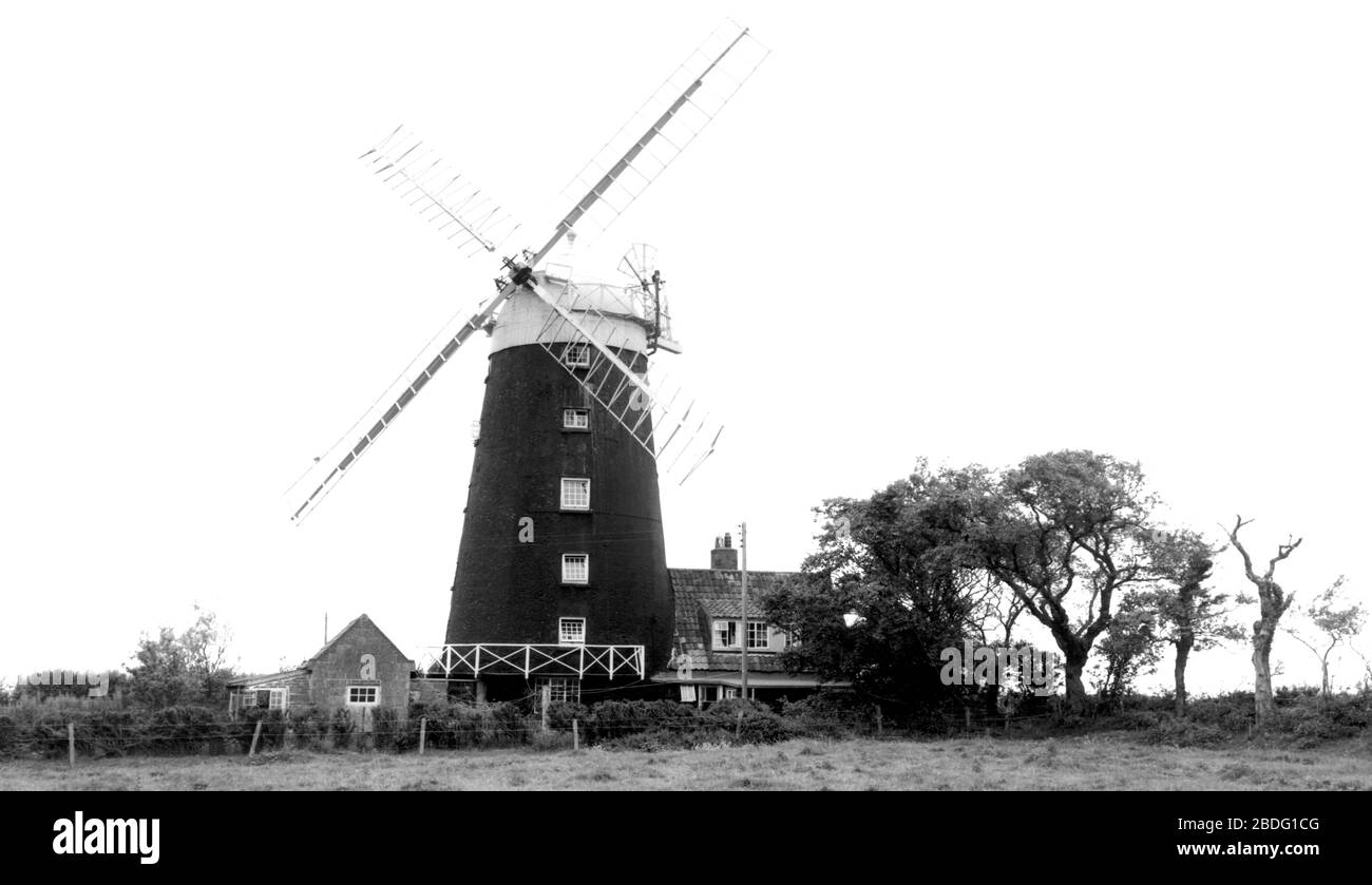 Burnham Overy Staithe, the Windmill c1965 Stock Photo - Alamy