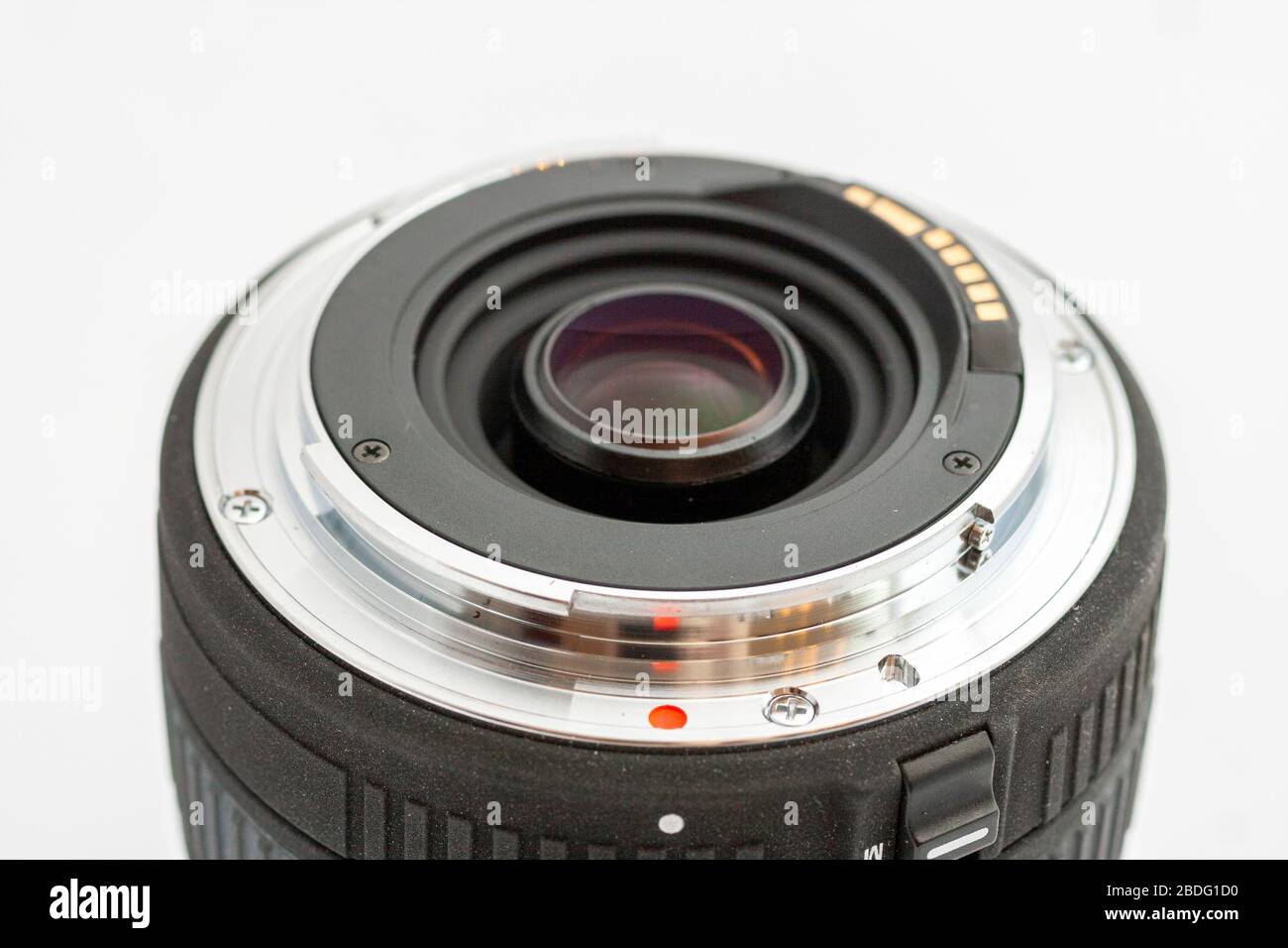 Zoom lens isolated on white background Stock Photo - Alamy