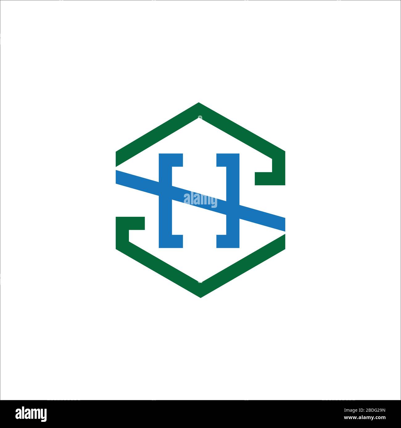 Initial letter hs logo or sh logo vector design template Stock Vector ...