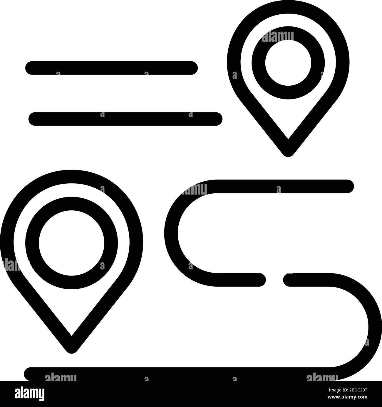 Cruise ship route icon, outline style Stock Vector Image & Art - Alamy