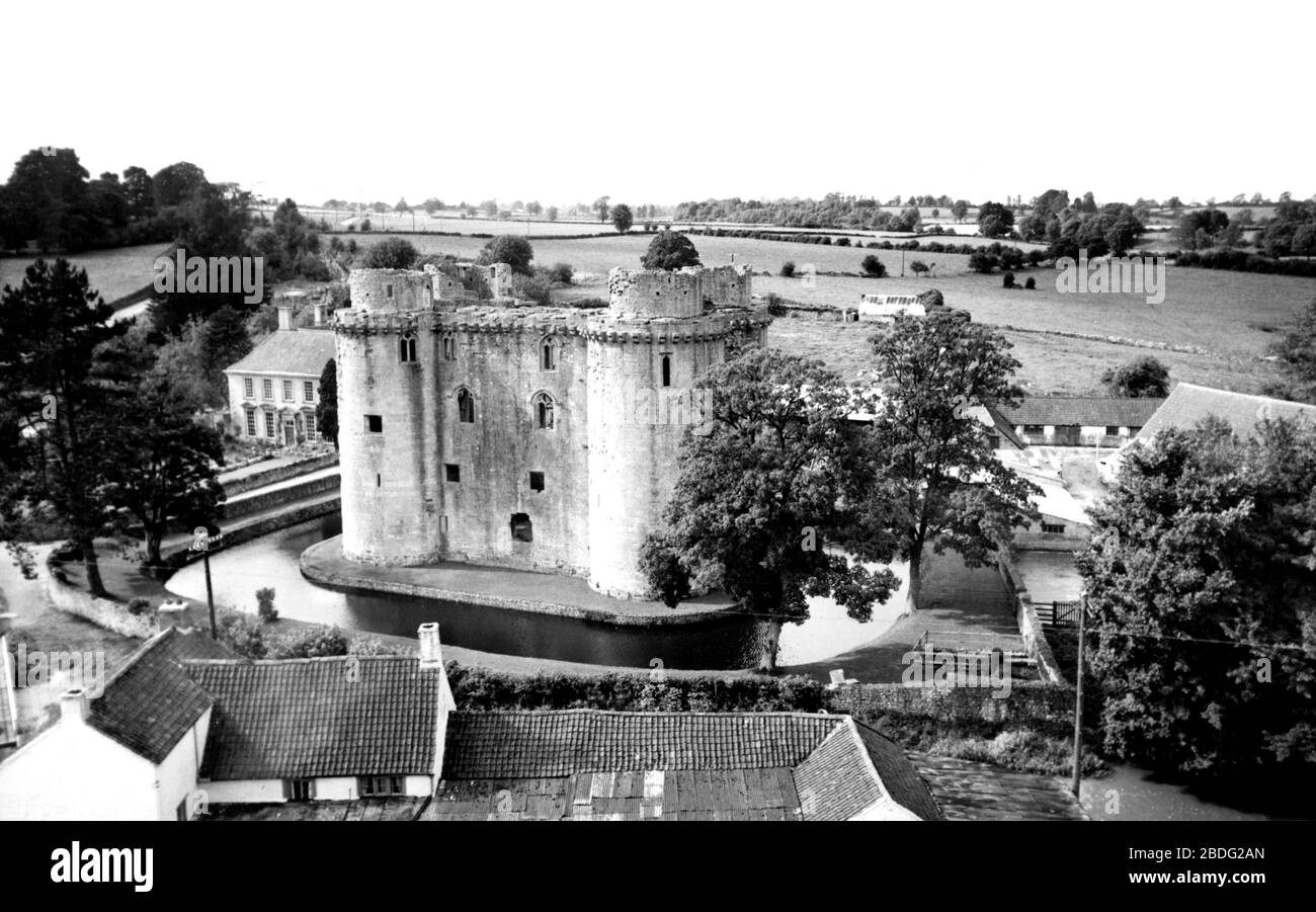 Nunney, the Castle c1960 Stock Photo - Alamy