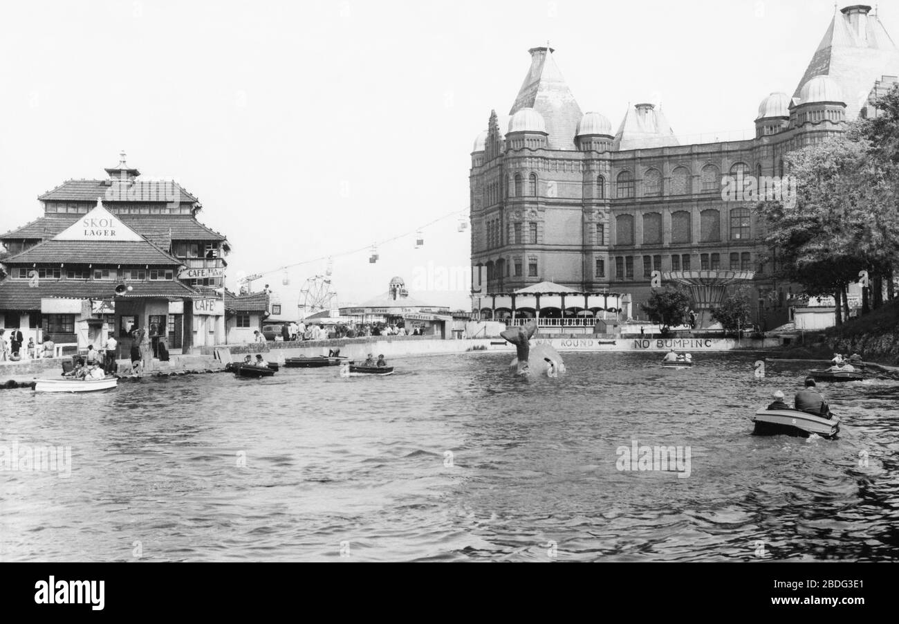 New Brighton, the Boating Pool and Tower Buildings c1960 Stock Photo ...
