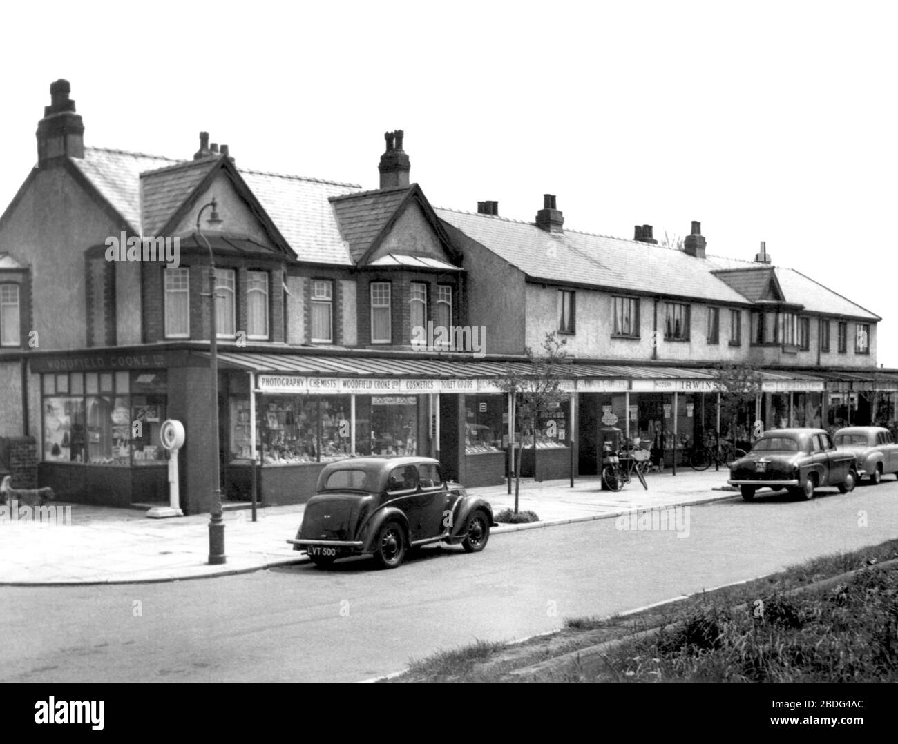 Meols, Station Approach c1955 Stock Photo - Alamy