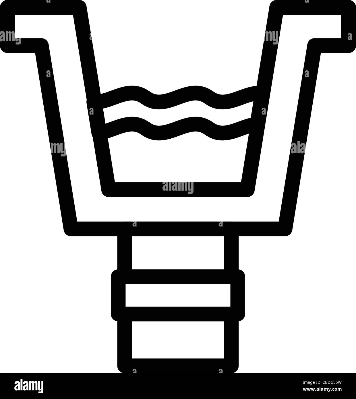 Rooftop gutter icon, outline style Stock Vector Image & Art - Alamy