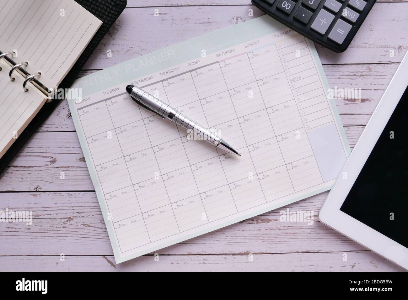Diary on office table hi-res stock photography and images - Alamy