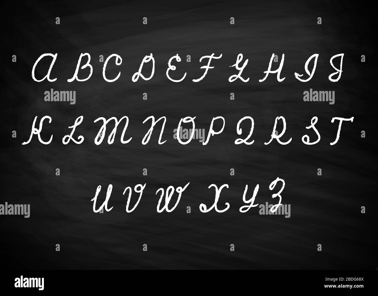 Chalk text on board Stock Vector Images - Alamy