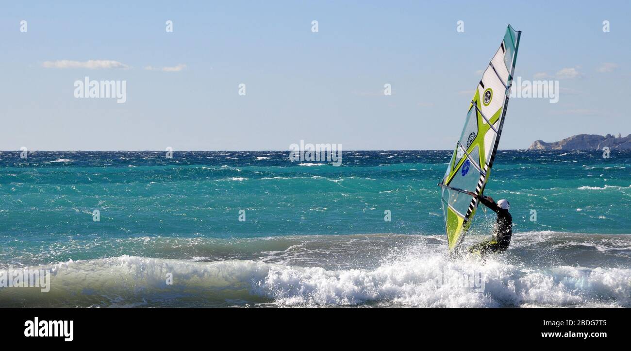 Windsurfers mistral hi-res stock photography and images - Alamy