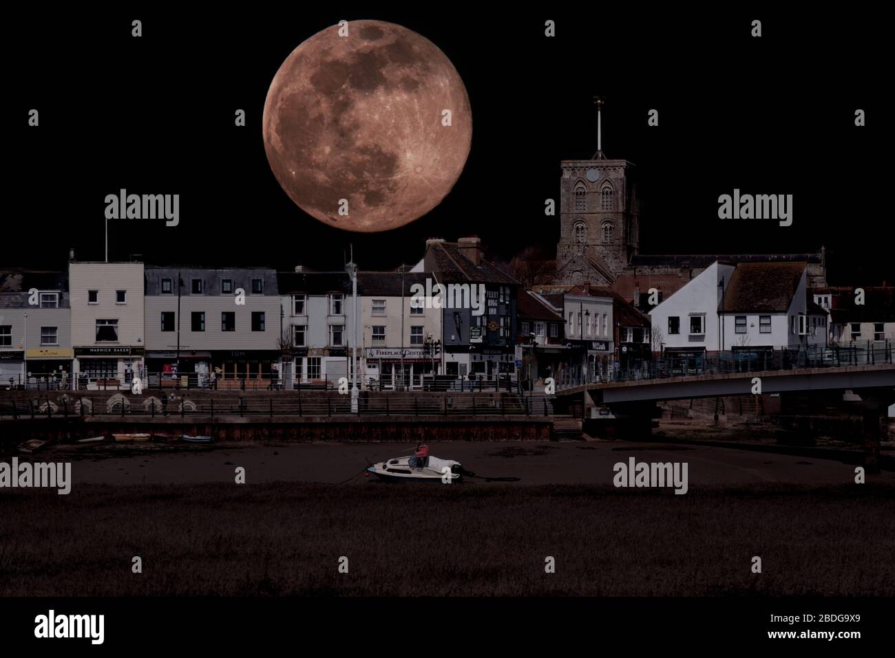 Pink moon hi-res stock photography and images - Alamy