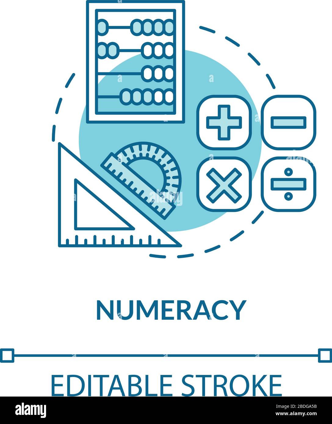 Numerical literacy Stock Vector Images - Alamy