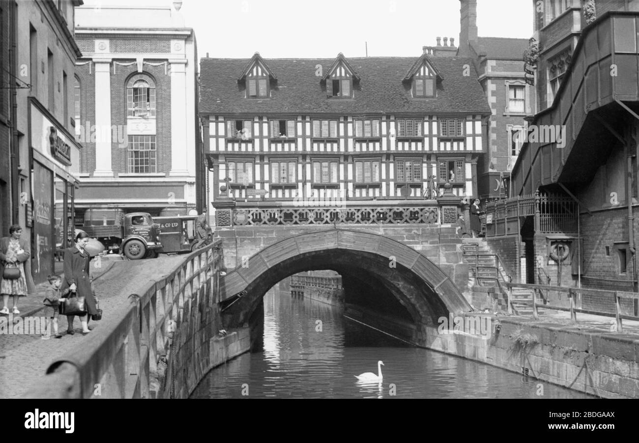 Lincoln, High Bridge c1955 Stock Photo - Alamy