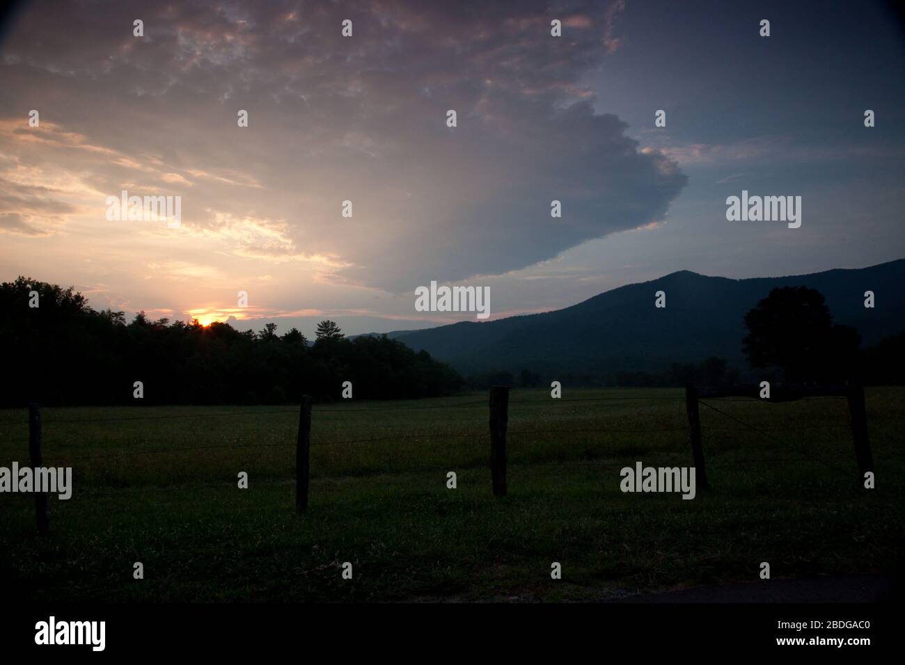 Sunrise in the Valley Stock Photo - Alamy