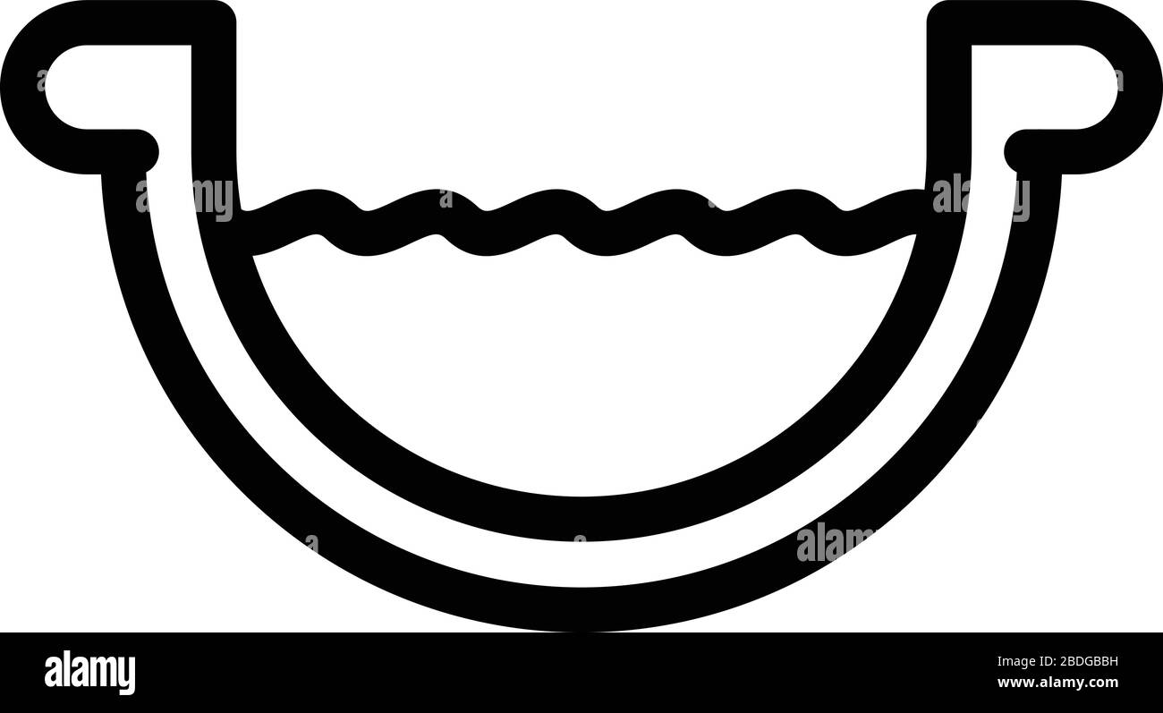 Steel gutter icon, outline style Stock Vector Image & Art - Alamy
