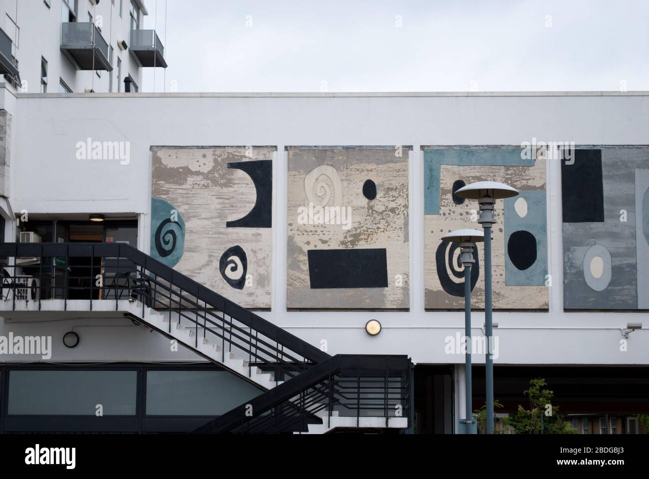 White Modernist John Piper Mural Piper Building, Peterborough Road ...