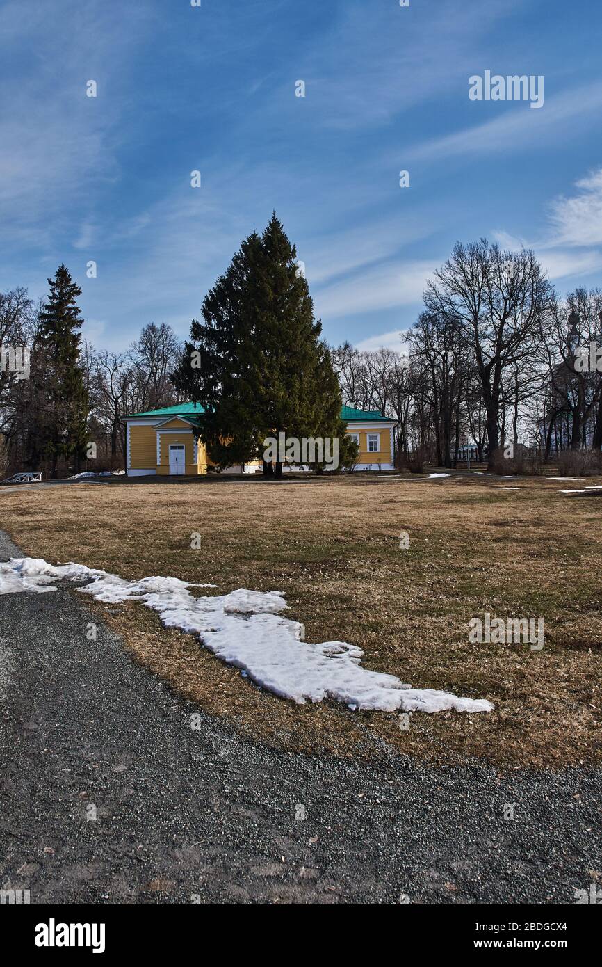 The estate of the Pushkin family. The poet Pushkin visited and lived in ...