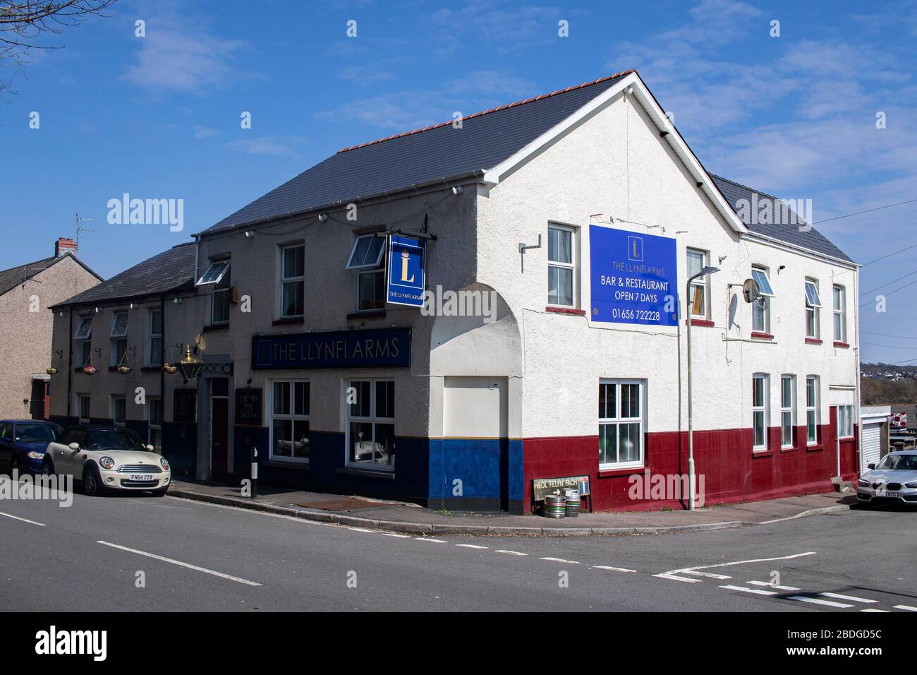 An exterior view of The Llynfi Arms in Tondu during the COVID19 ...