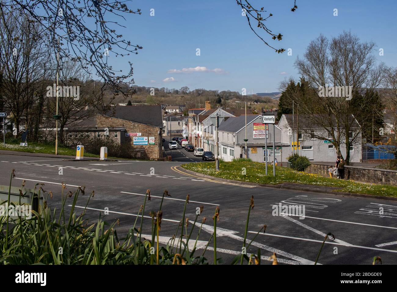 A General View of Aberkenfig in Bridgend during the COVID19 outbreak ...
