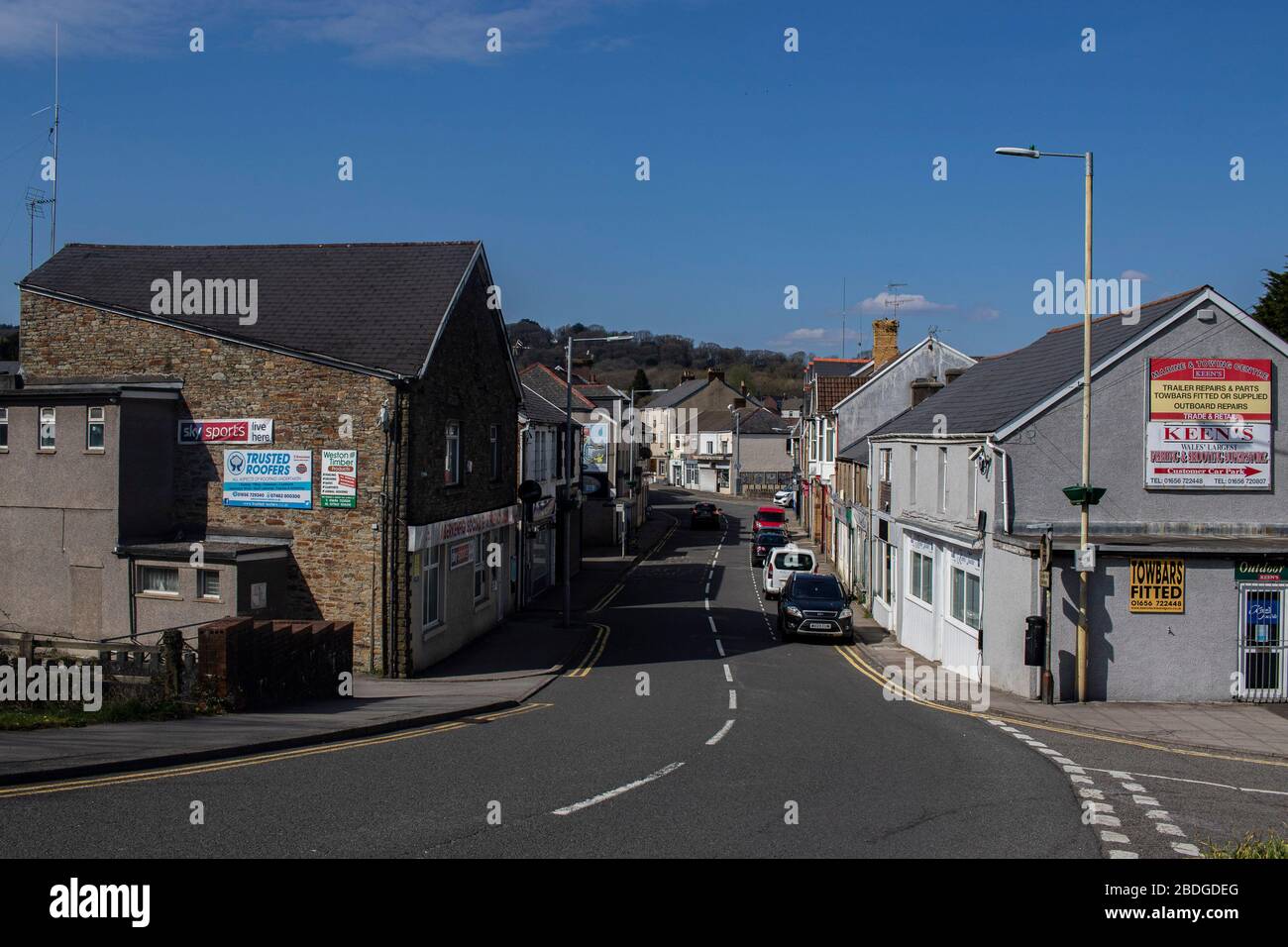 A General View of Aberkenfig in Bridgend during the COVID19 outbreak ...