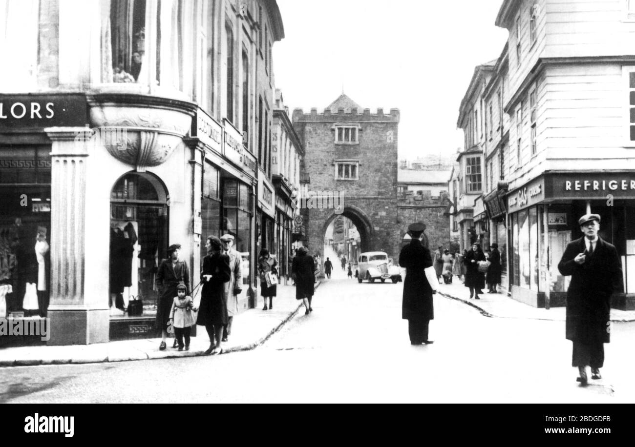 Launceston, Southgate Street 1949 Stock Photo - Alamy