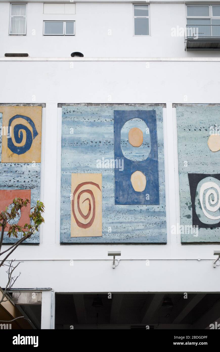 White Modernist John Piper Mural Piper Building, Peterborough Road ...