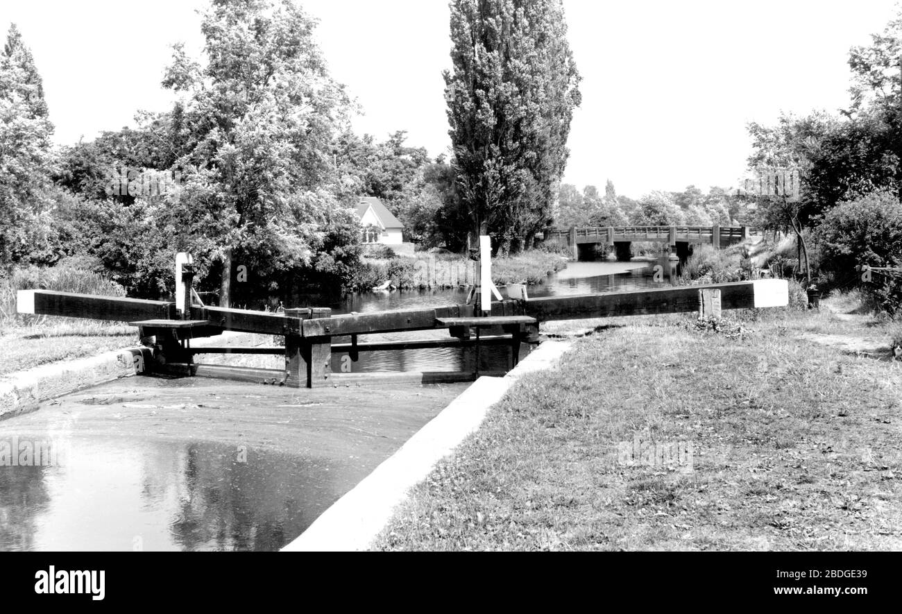 Little Baddow, Paper Mill Lock, River Chelmer c1960 Stock Photo - Alamy