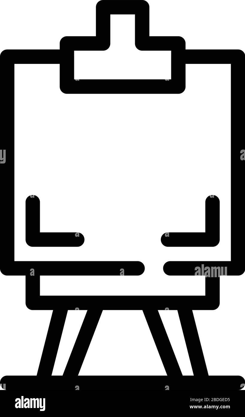 Easel icon, outline style Stock Vector Image & Art - Alamy