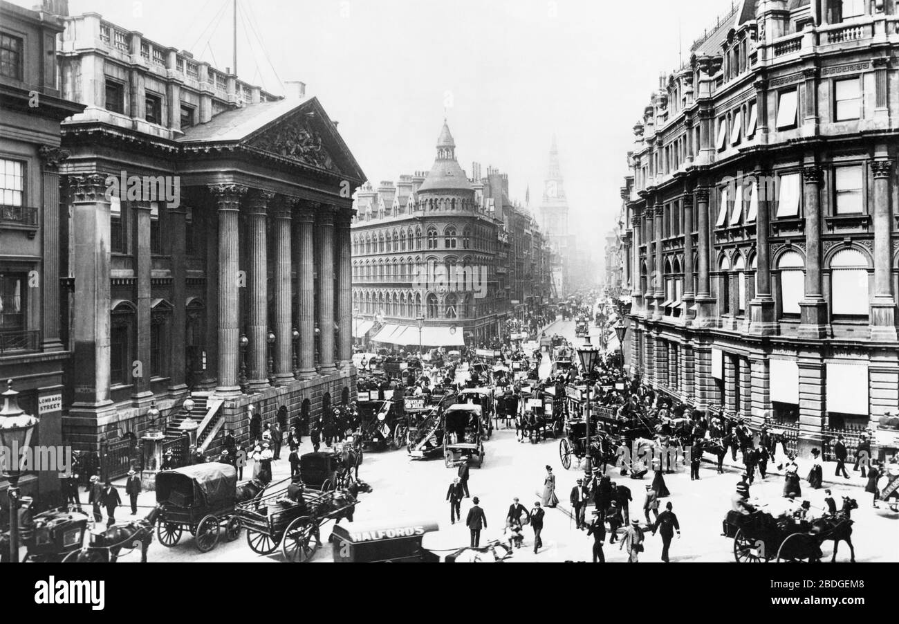 London, Mansion House and Cheapside 1890 Stock Photo - Alamy
