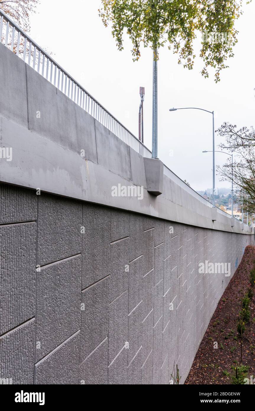 45th Street Viaduct Concrete Construction, Seattle, Washington Stock ...