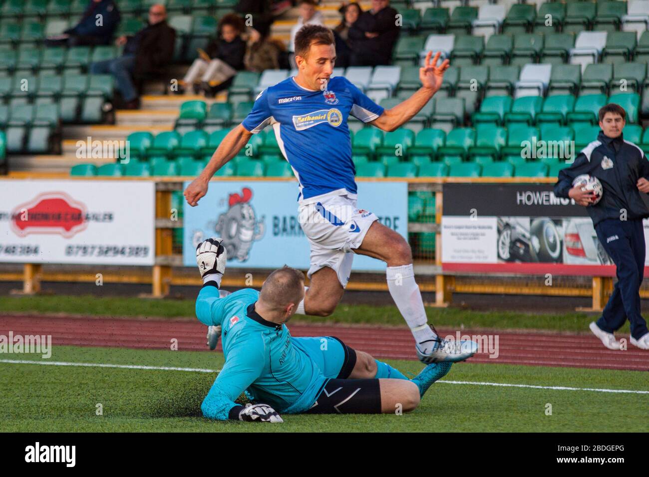 Barry Town United v Pen-y-Bont at Jenner Park Stock Photo - Alamy