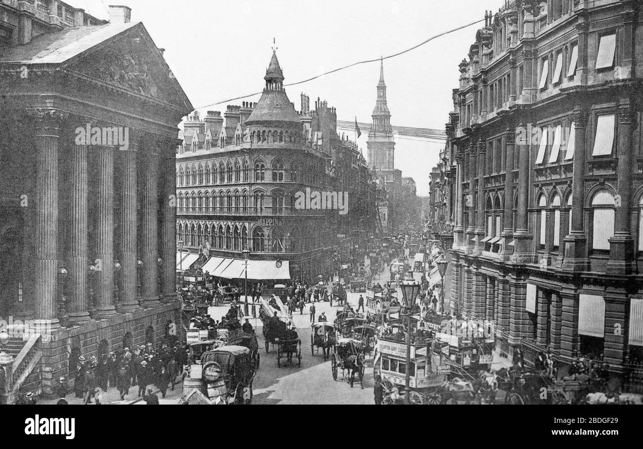 London, Mansion House and Cheapside c1890 Stock Photo - Alamy