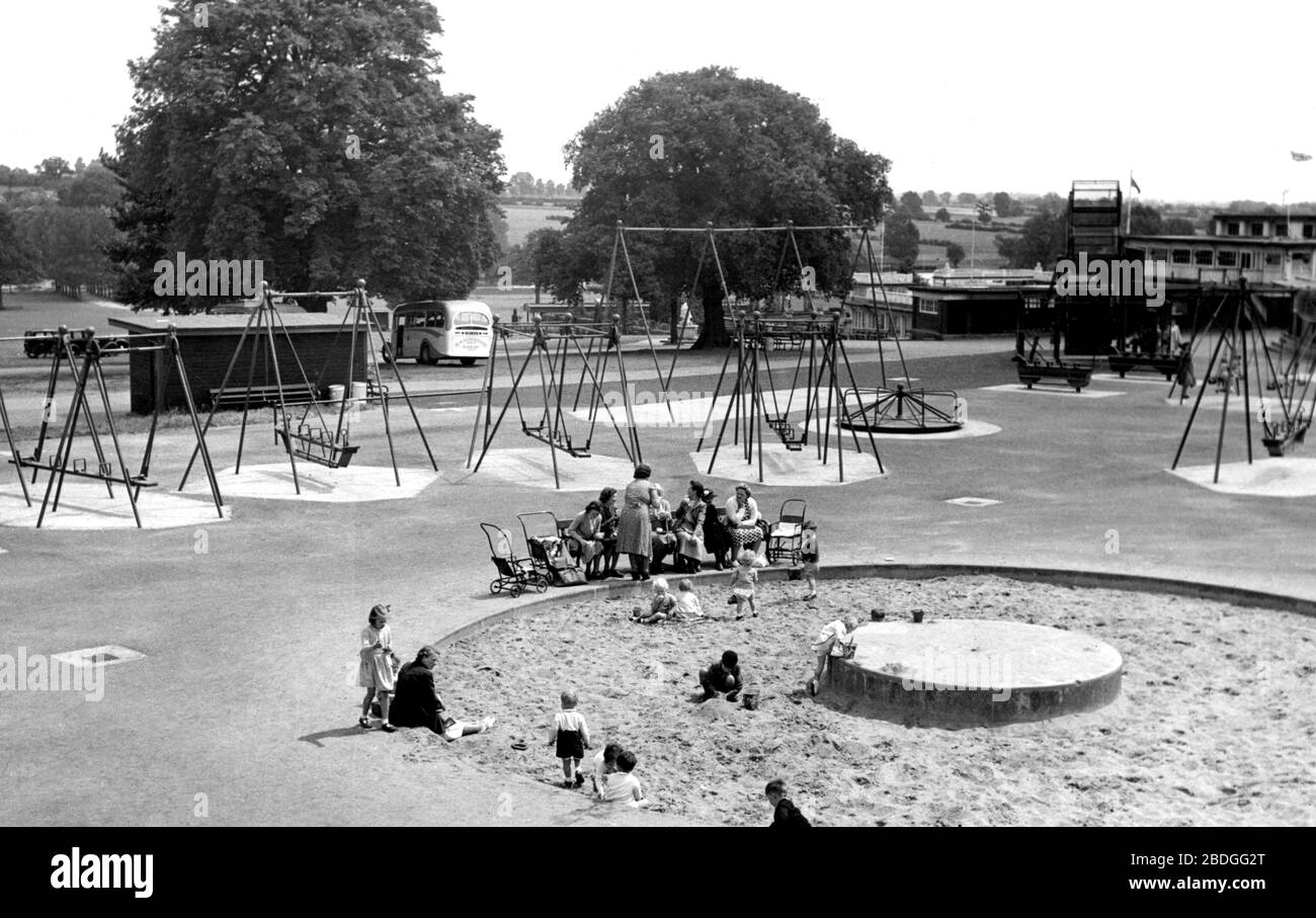 Children Playground 1950s High Resolution Stock Photography and Images ...