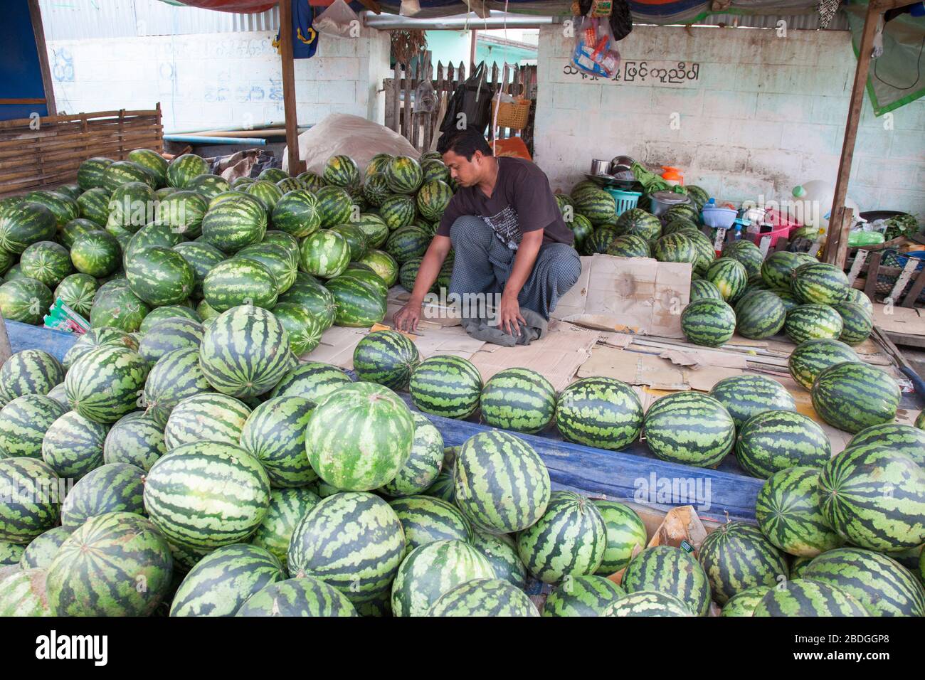 Watermelons seller hi-res stock photography and images - Alamy