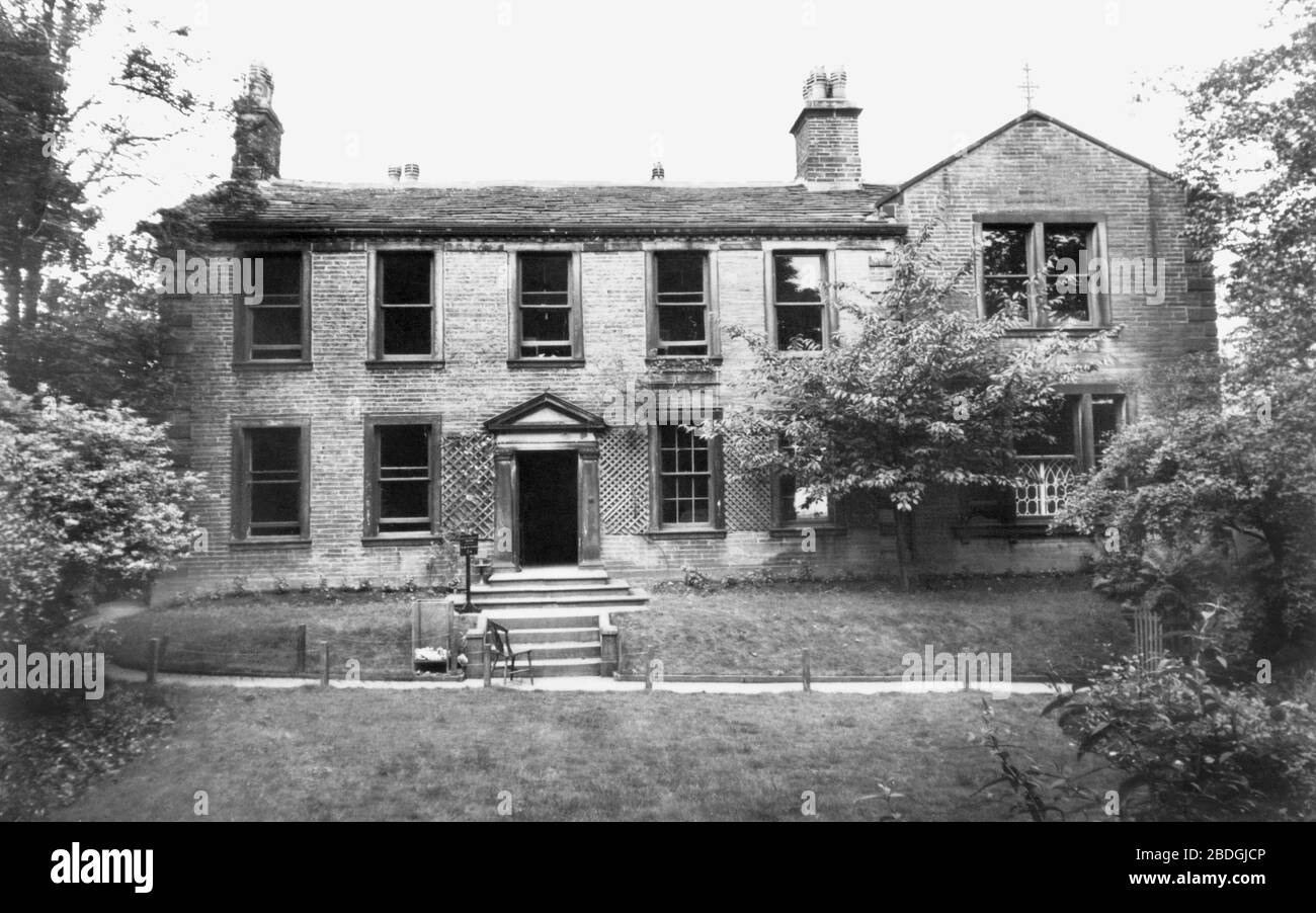 Haworth, the Bronte Parsonage Museum c1955 Stock Photo - Alamy