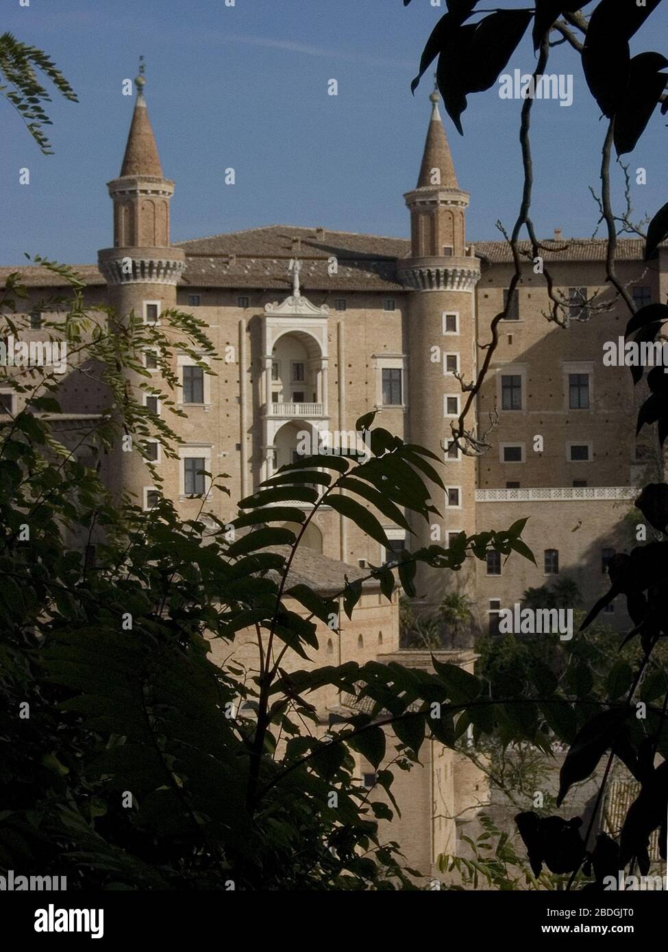 Urbino,Palazzo Ducale, the Ducal Palace, Urbino, Marche, Italy Stock ...