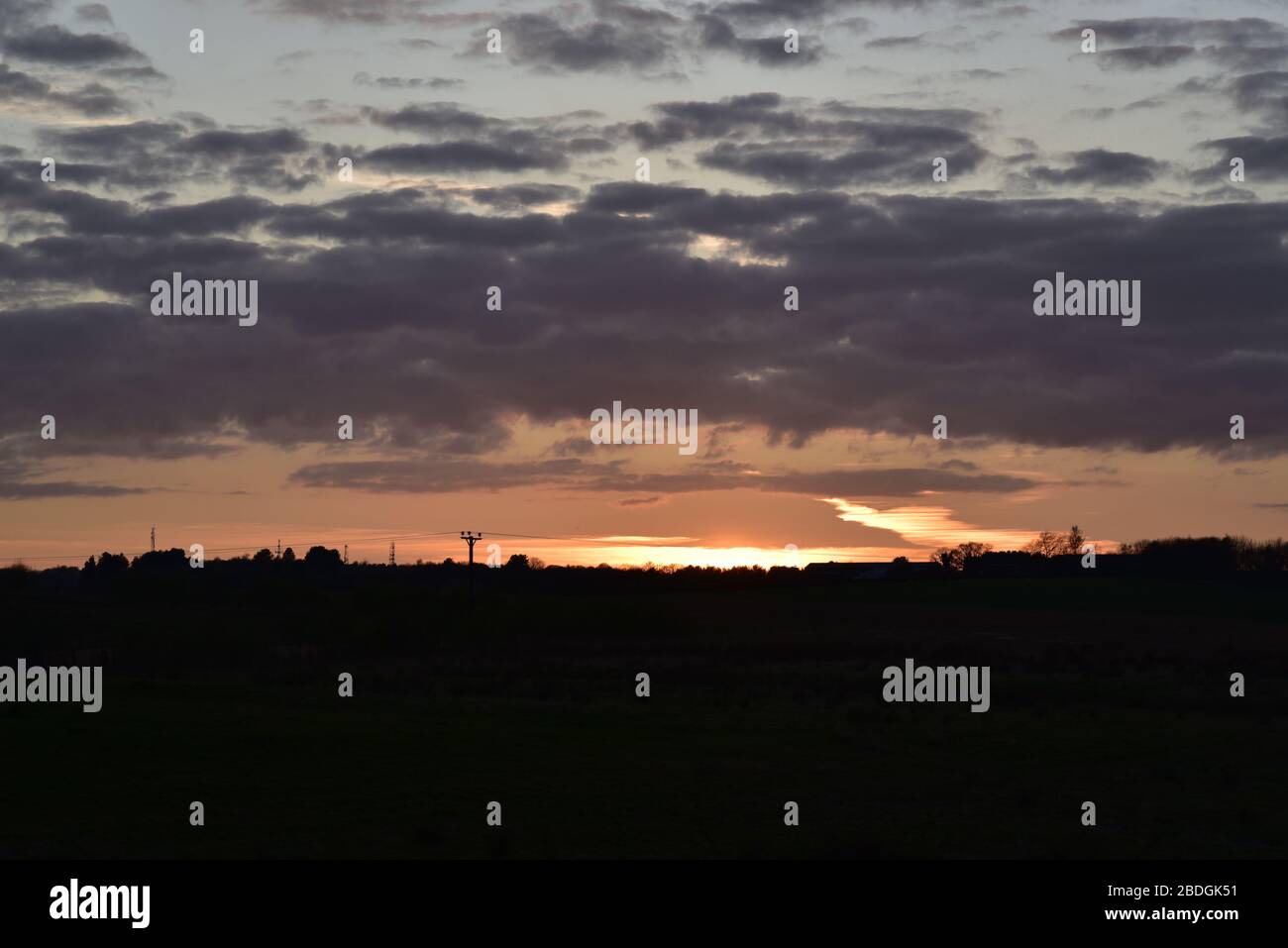Springtime sunset hi-res stock photography and images - Alamy