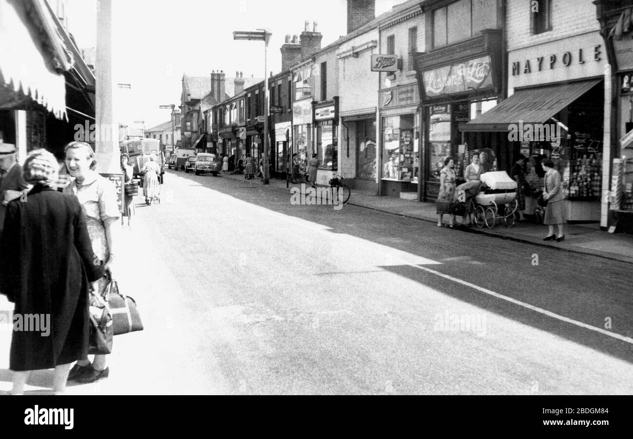 Earlestown, Market Street c1960 Stock Photo - Alamy