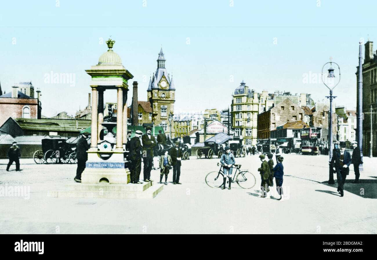 Dundee, the Alexandra Fountain 1907 Stock Photo - Alamy