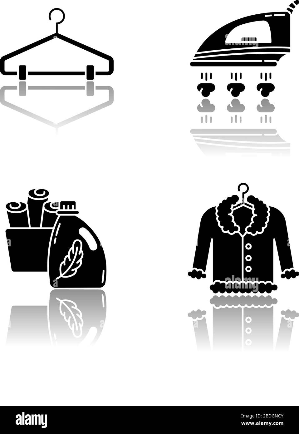 Long black fur Stock Vector Images - Alamy