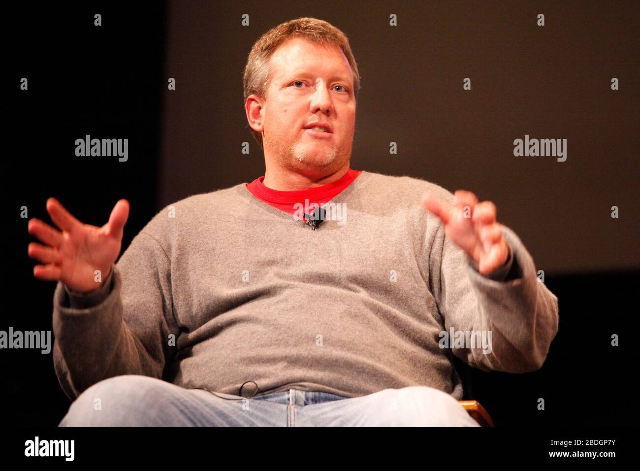 executive producer Chris Moore performs a live reading from THE PEOPLE ...