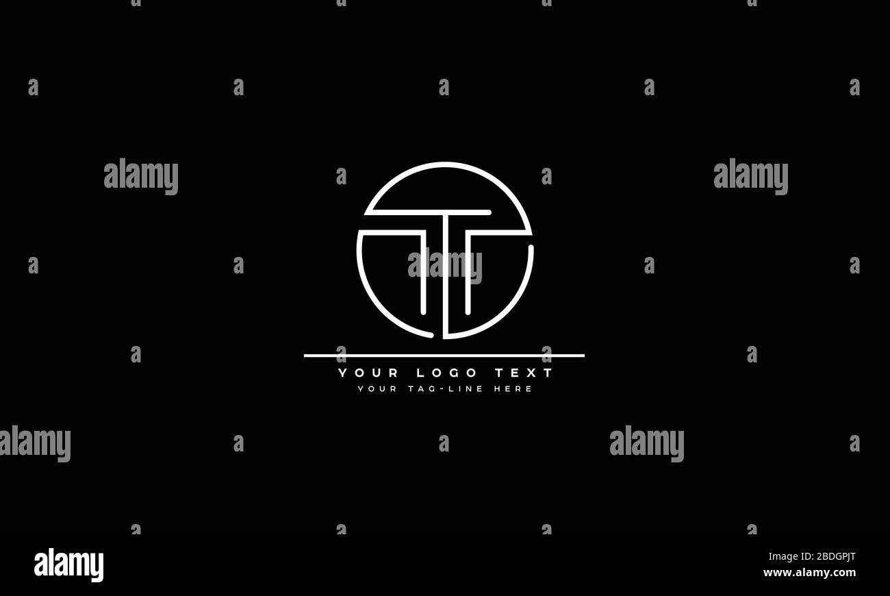 Abstract Letter T, TT Alphabet Logo Stock Vector Image & Art - Alamy