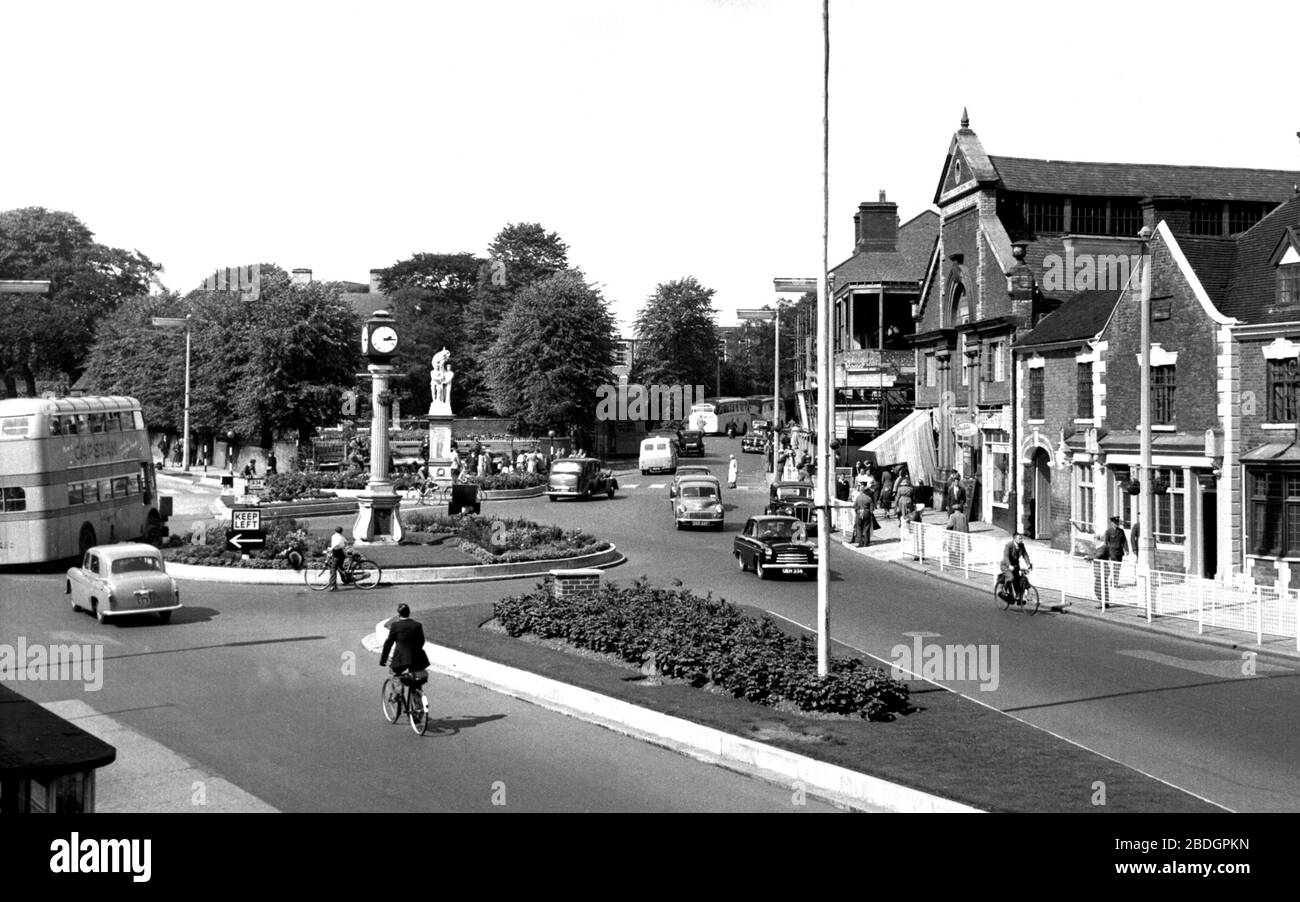 Cannock, Town Centre c1955 Stock Photo - Alamy