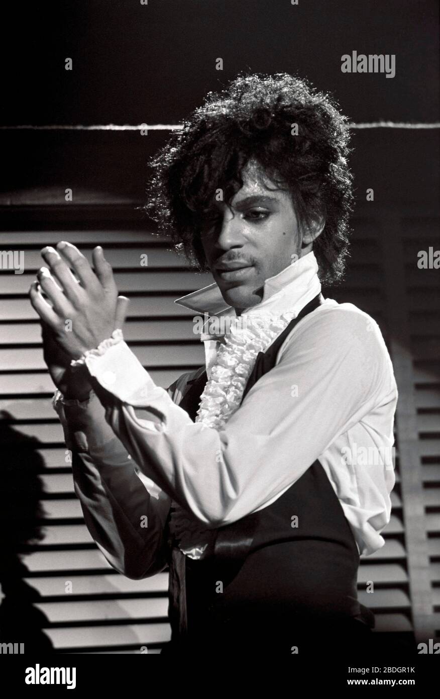 Prince performing on the second leg of his Controversy Tour at the ...