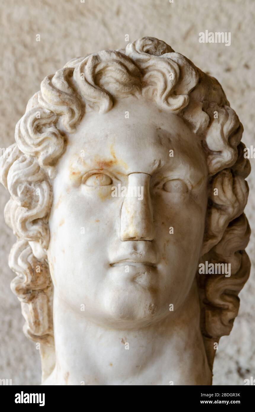 Athens, Greece - April 21, 2014: Statue of Alexander the Great in the ...