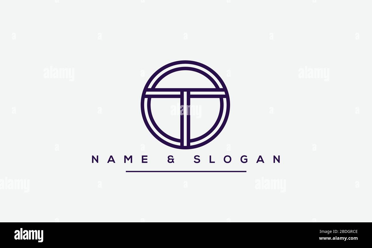 Abstract Letter T, TT Alphabet Logo Stock Vector Image & Art - Alamy