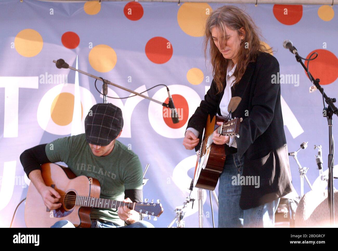 Patti Smith and her son, Zack performing at the Philadelphia Book ...