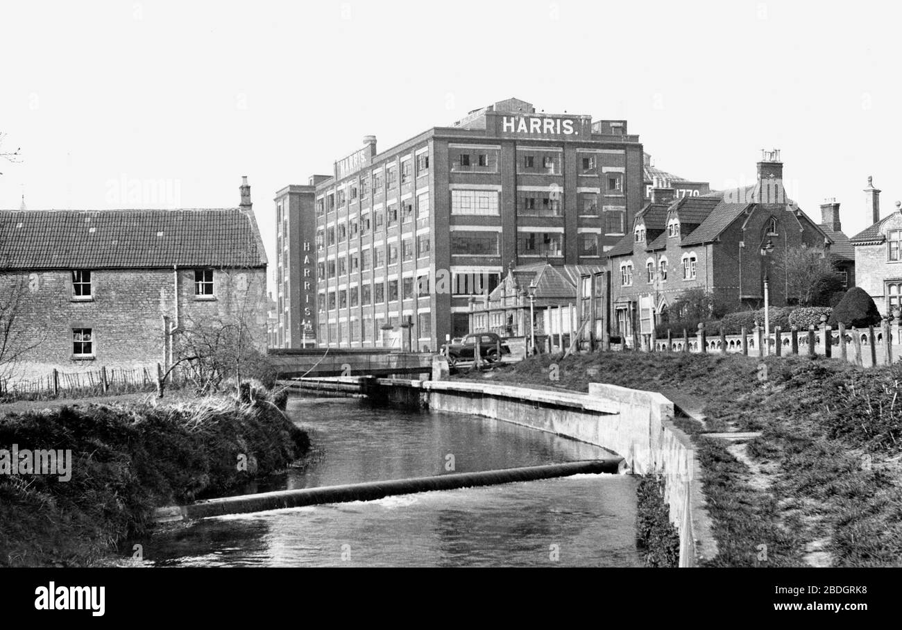 Calne, the River Marden and the Harris Bacon Factory c1955 Stock Photo ...